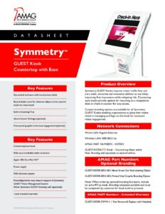 Symmetry™ GUEST Kiosk - Countertop with Base02 - AMAG